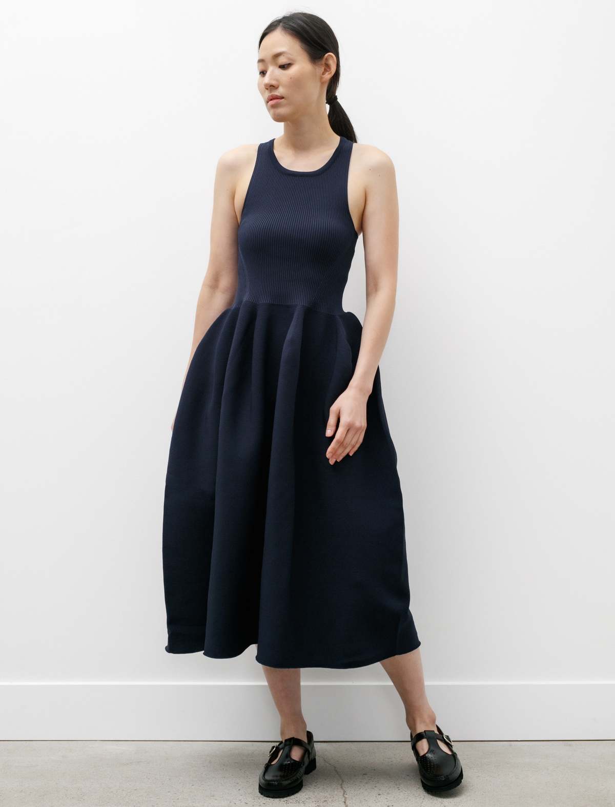 CFCL Pottery HS Sleeveless Dress - Navy | Garmentory