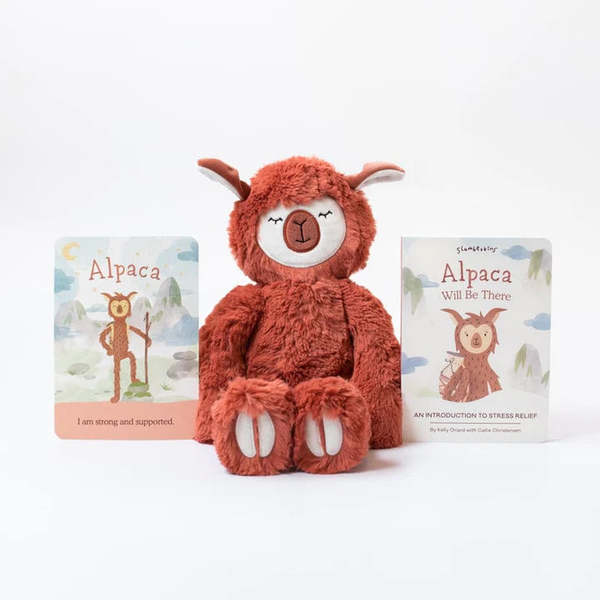 Kids Slumberkins Stress Relief Alpaca + Book | Garmentory