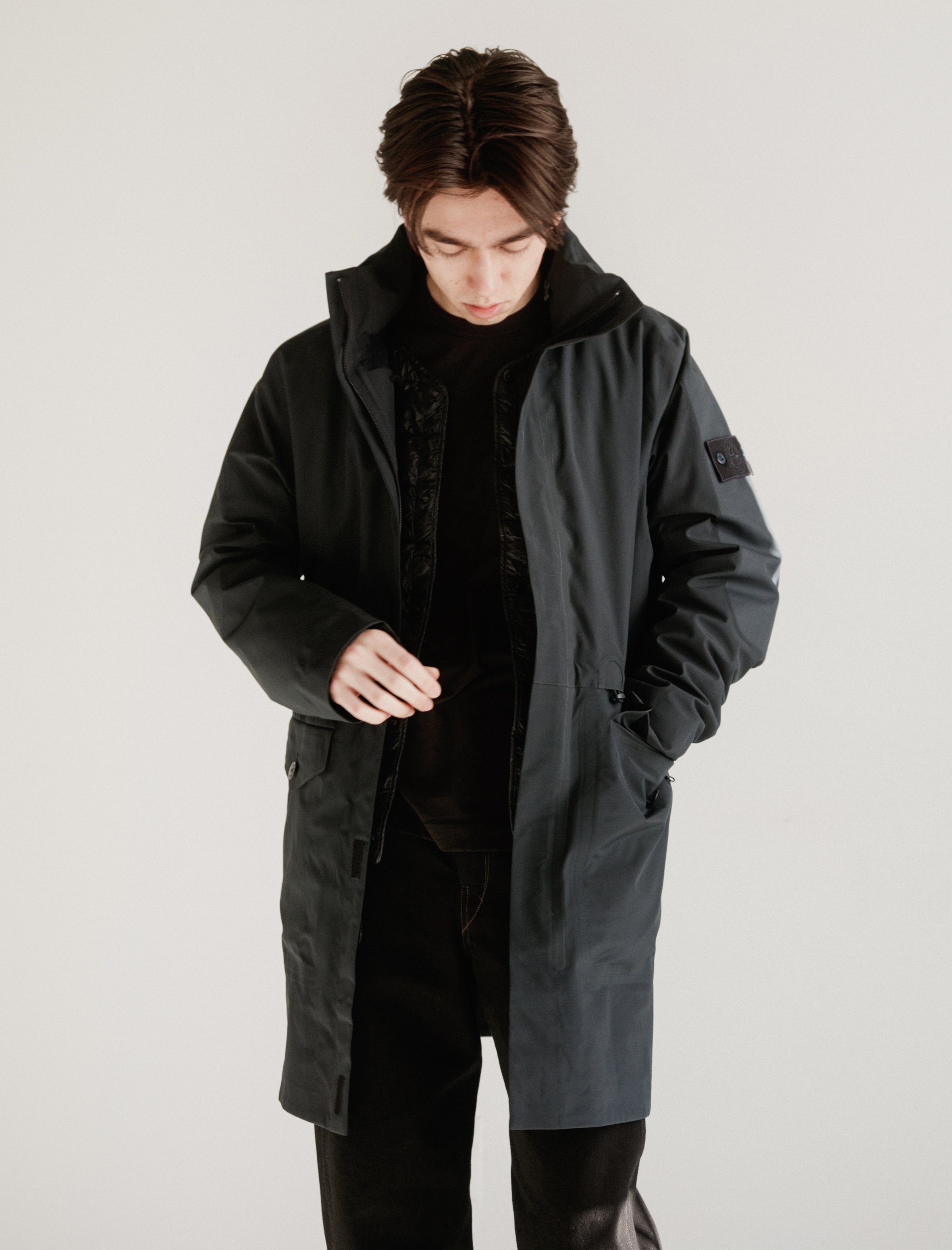 Stone Island Tank Shield Ghost Coat - Navy | Garmentory