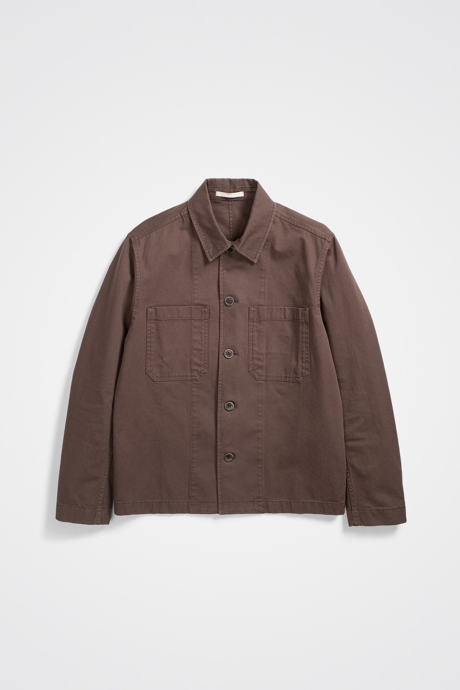 Norse Projects Tyge Org. Broken Twill Overshirt - Heathland Brown | Garmentory