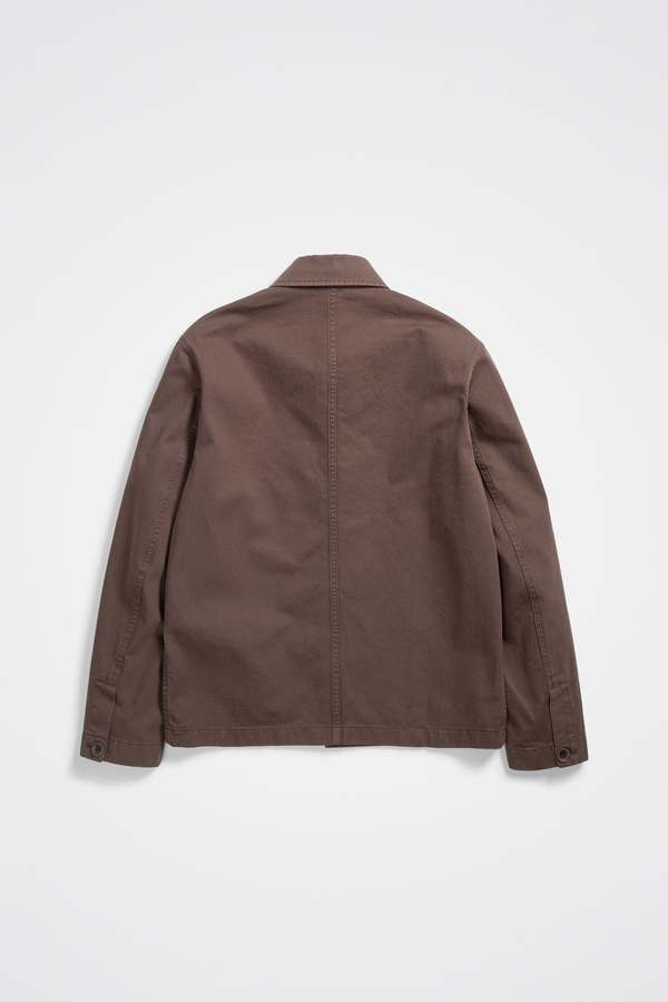 Norse Projects Tyge Org. Broken Twill Overshirt - Heathland Brown | Garmentory