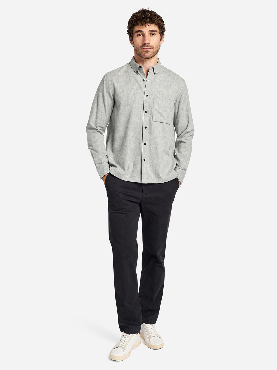O.N.S Vance Flannel Shirt - Grey Heather | Garmentory