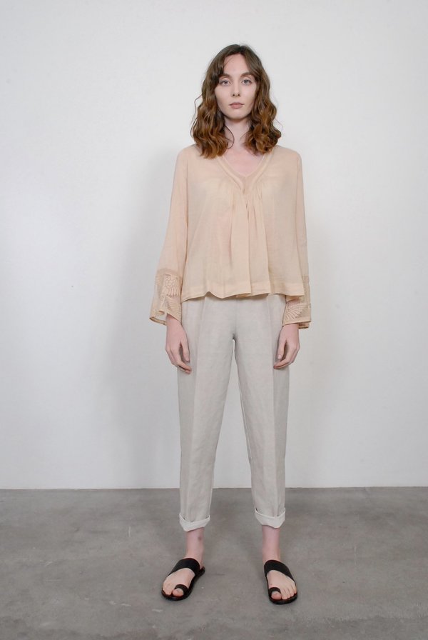 Giada Forte Bohemian Shirt with Lace Details | Garmentory