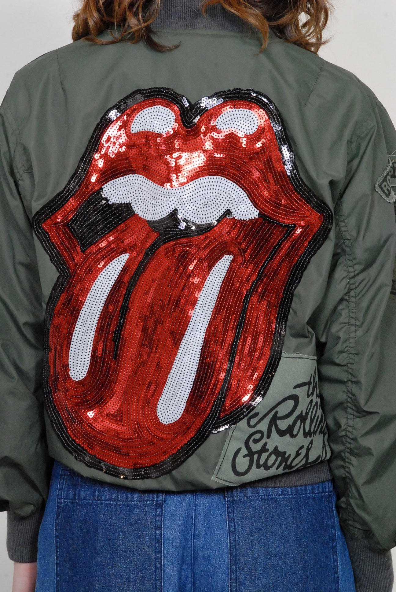 Madeworn Rolling Stones Sequins Bomber Jacket | Garmentory