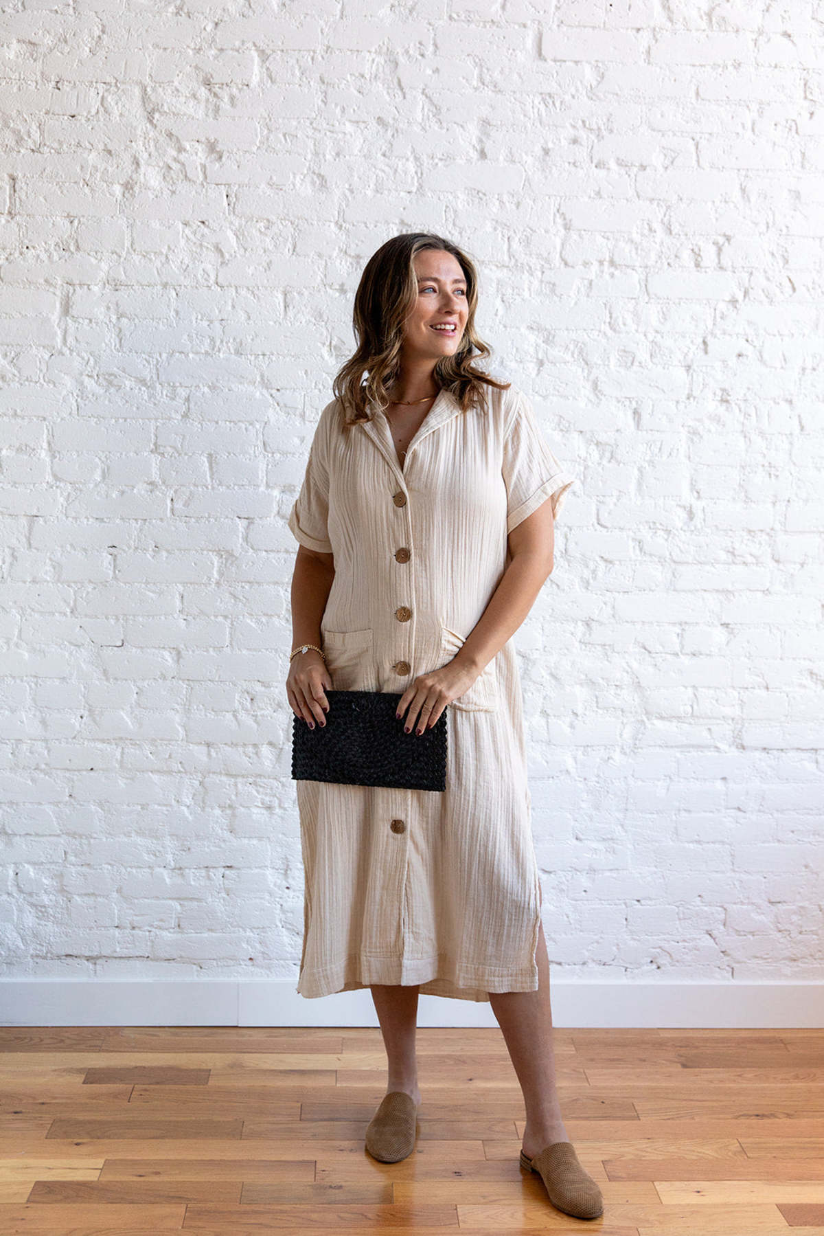 En Creme Sadie Dress - Natural | Garmentory