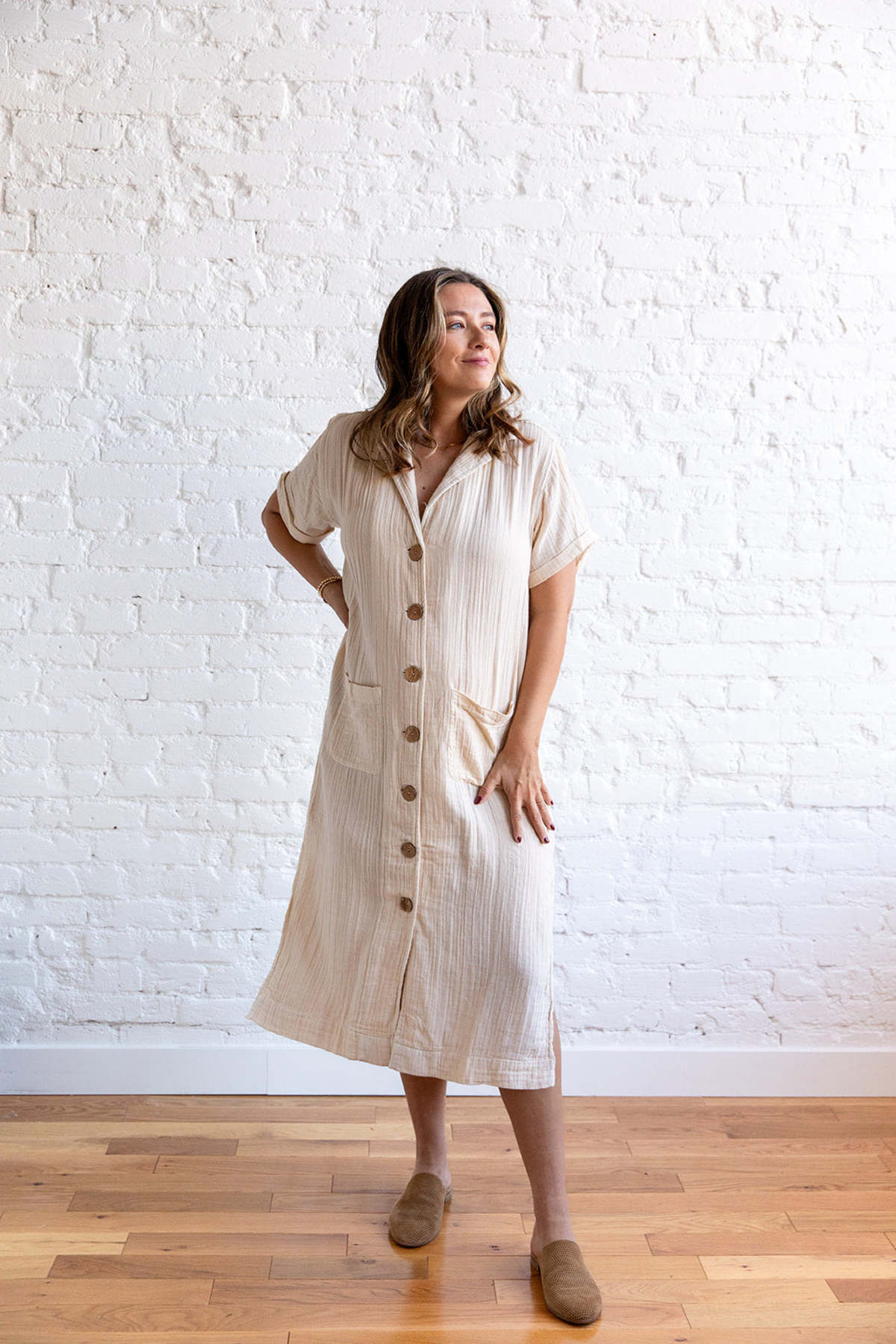 En Creme Sadie Dress - Natural | Garmentory
