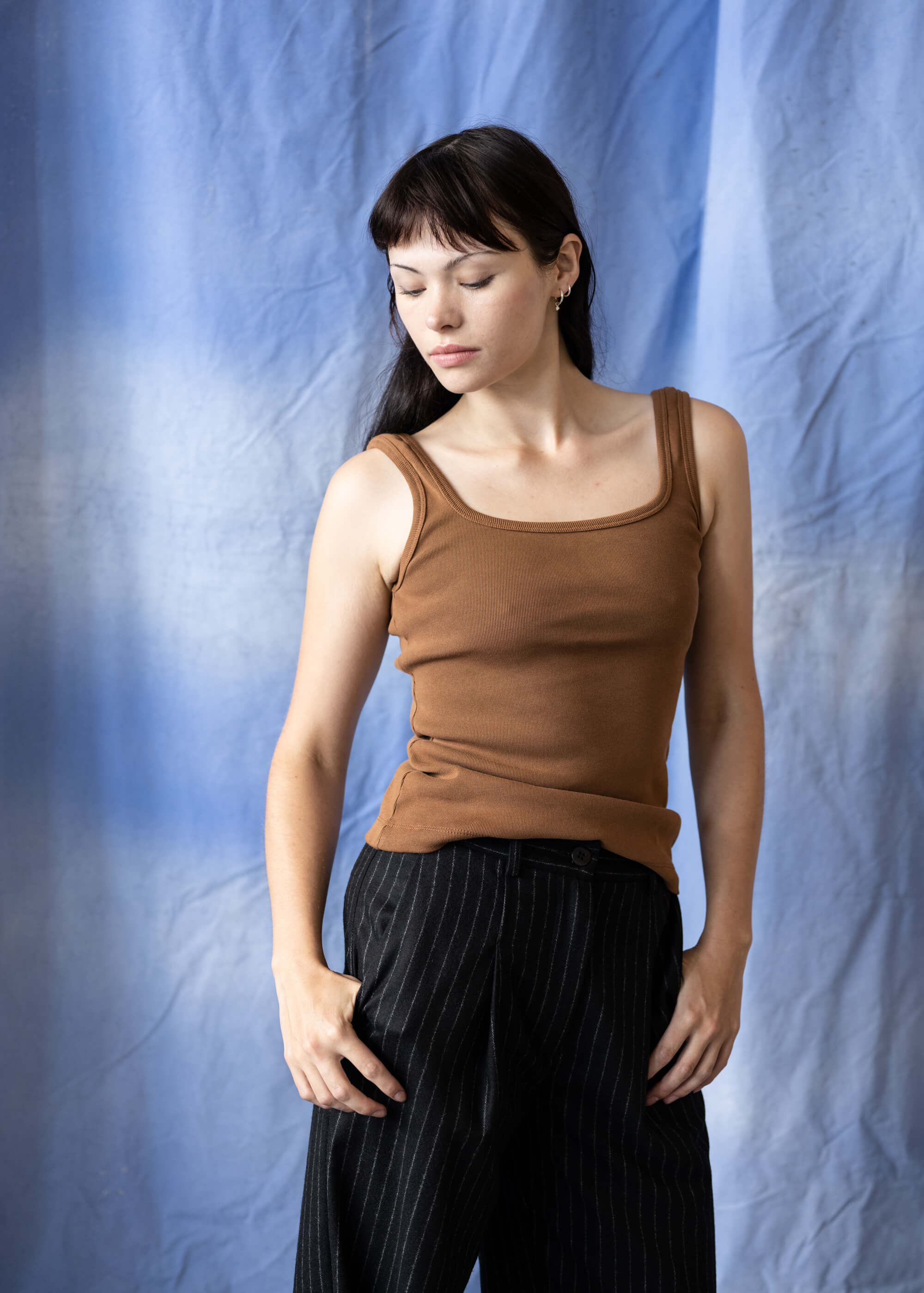 Penny Sage Leta Singlet - Gingerbread | Garmentory