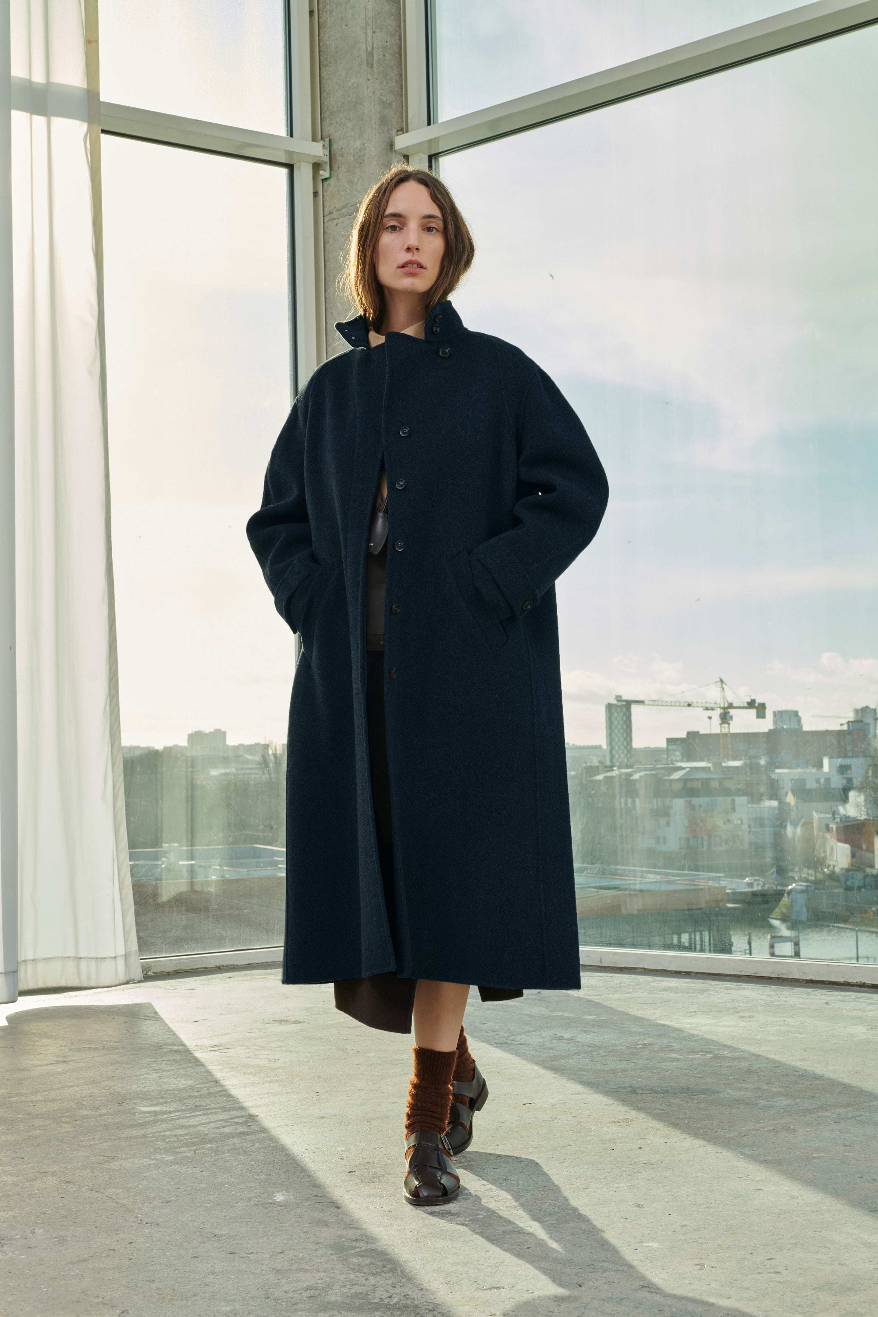 soeur VANCOUVER COAT - ARDOISE BLEU | Garmentory