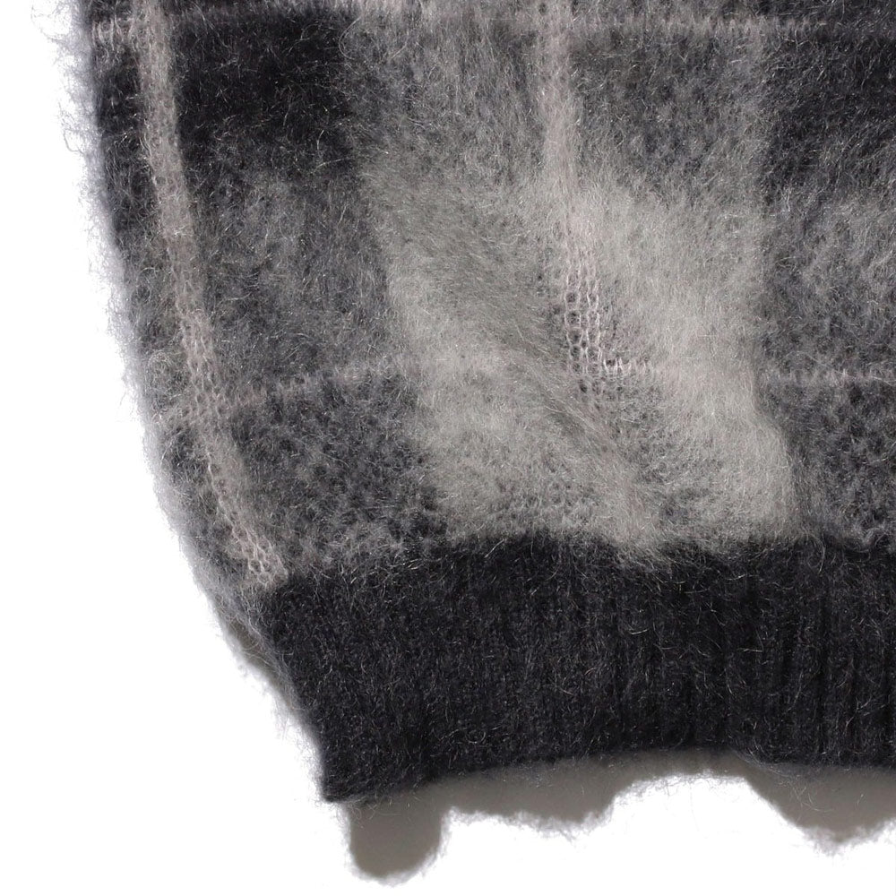 Beams Plus Mohair Check Pullover Knit Vest - Grey | Garmentory
