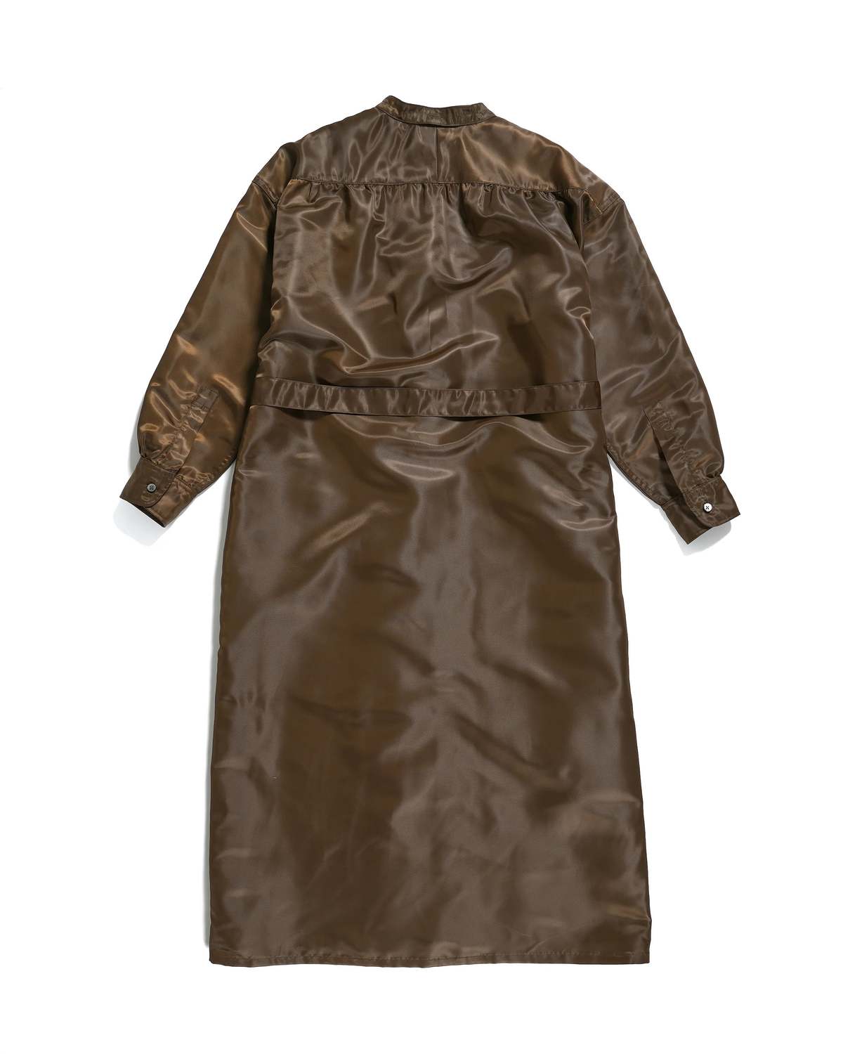 Engineered Garments Banded Collar Dress - Brown | Garmentory