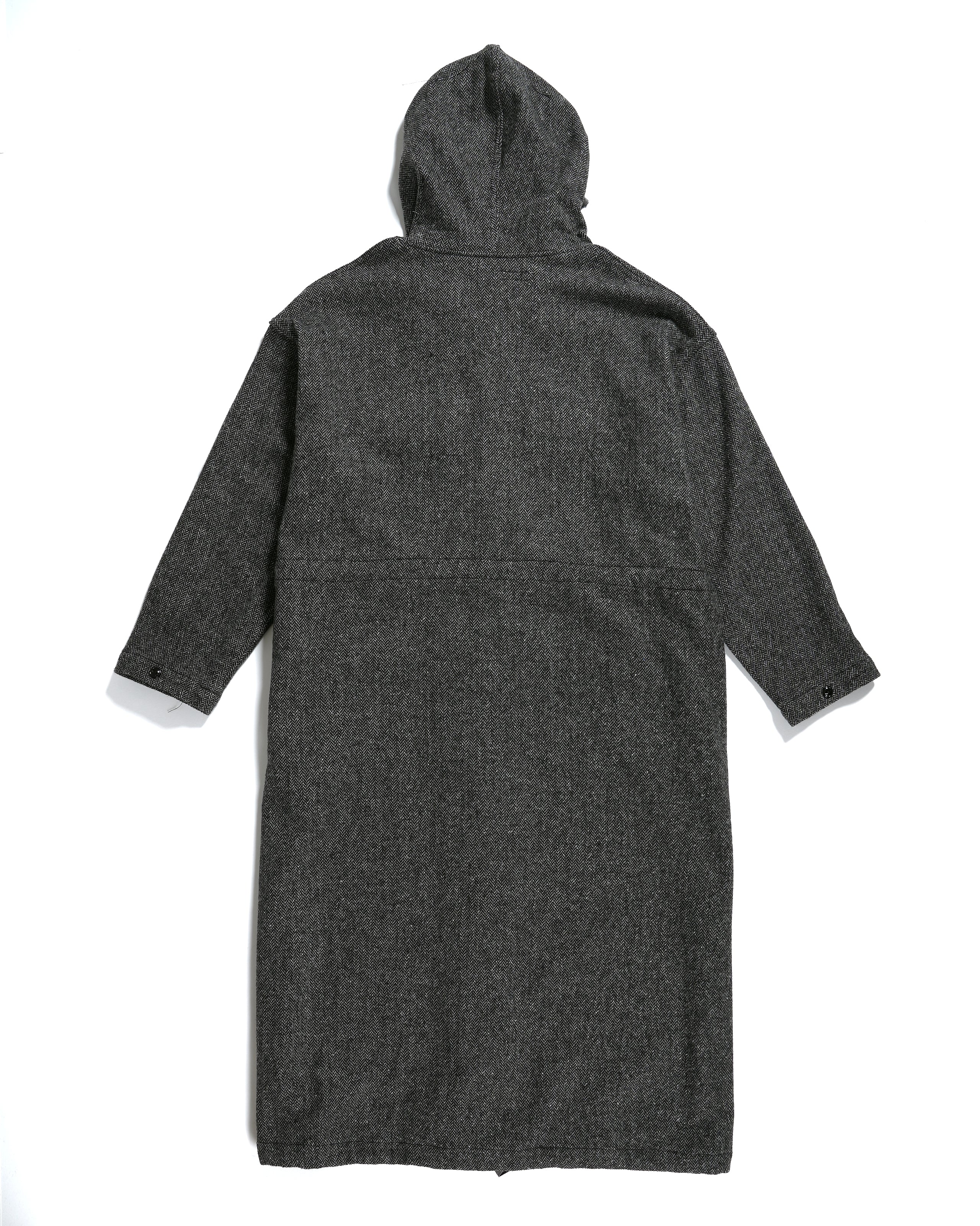 Engineered Garments Poly Wool Herringbone Cagoule Dress - Grey | Garmentory