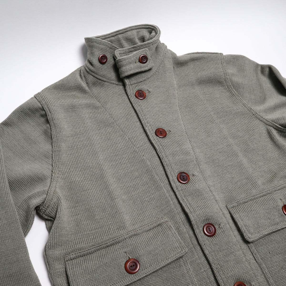 Dehen Submariner Sweater Coat - Sage | Garmentory