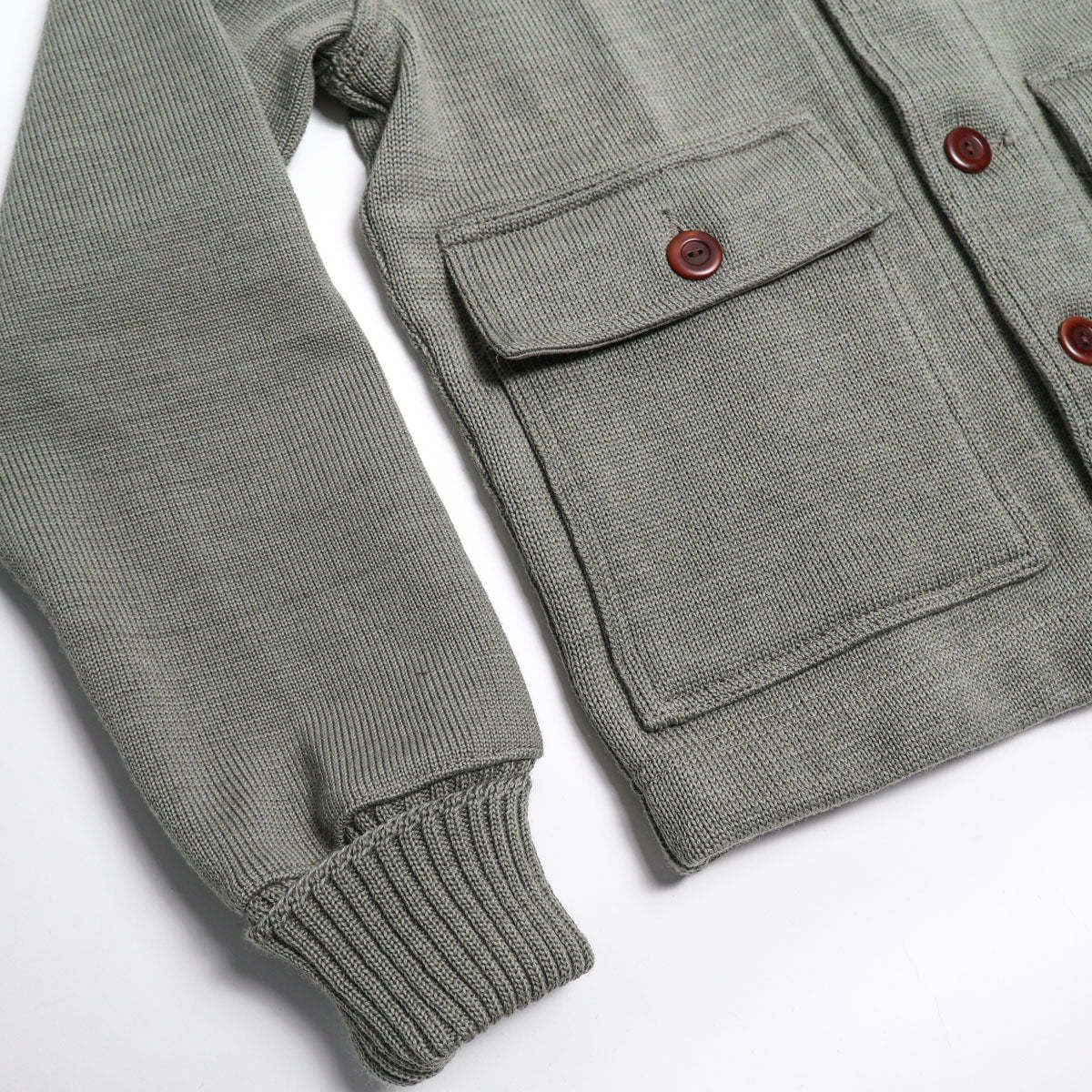 Dehen Submariner Sweater Coat - Sage | Garmentory
