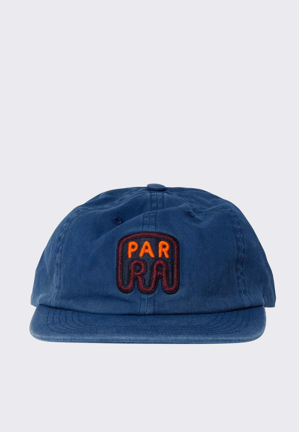 BY PARRA Fast Food Logo 6 Panel Hat - Navy Blue | Garmentory