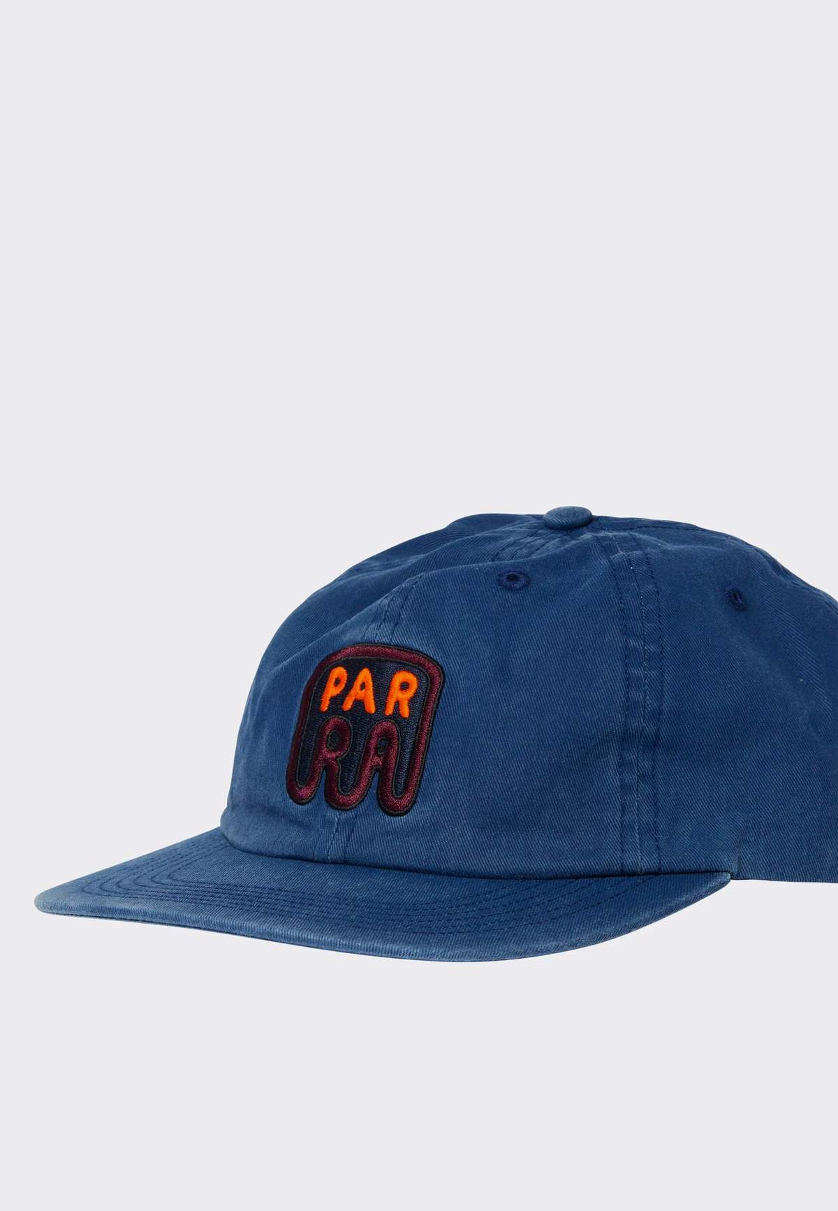 BY PARRA Fast Food Logo 6 Panel Hat - Navy Blue | Garmentory