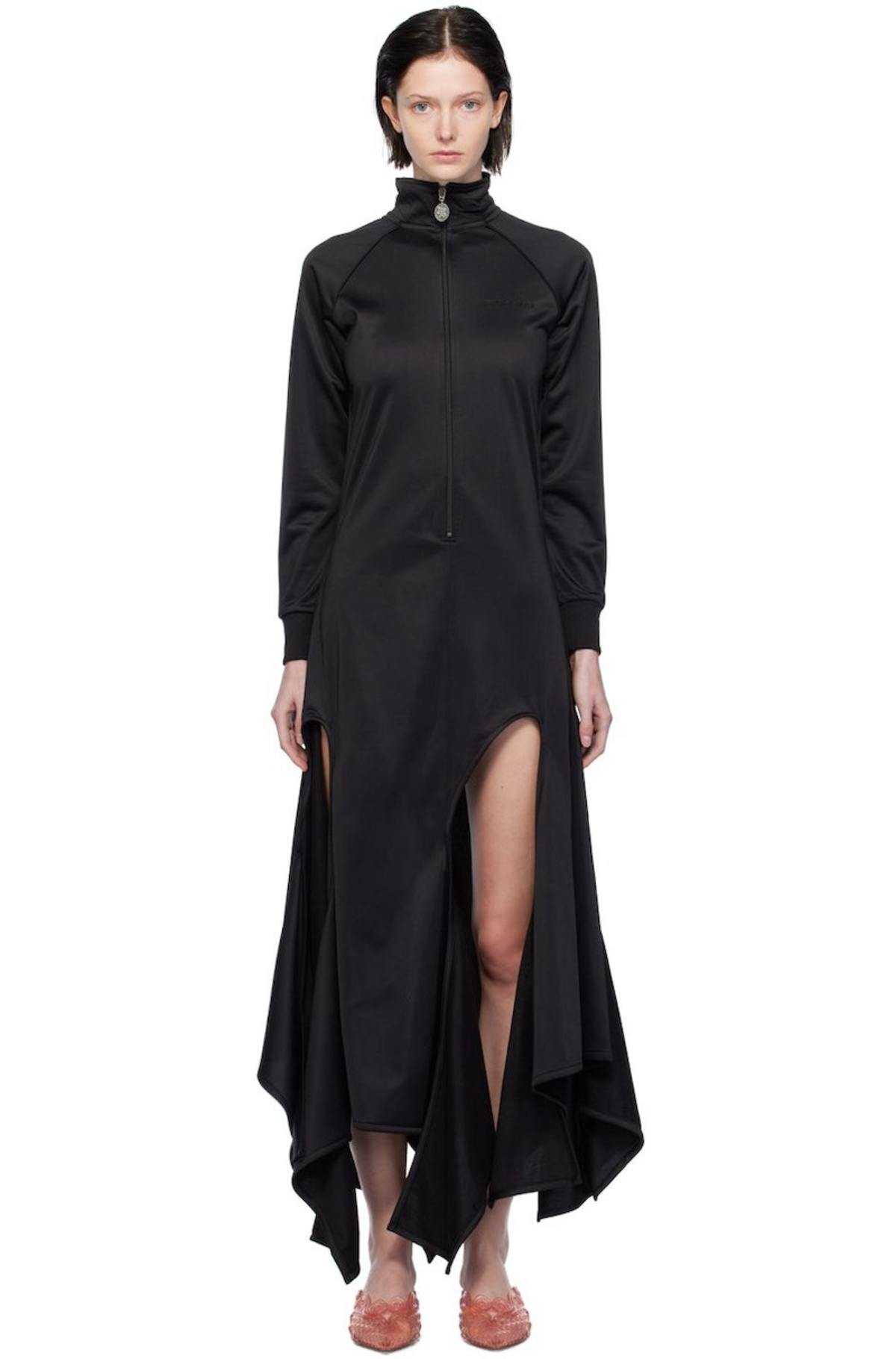 Y/Project Black Multi Cutout Track Dress | Garmentory