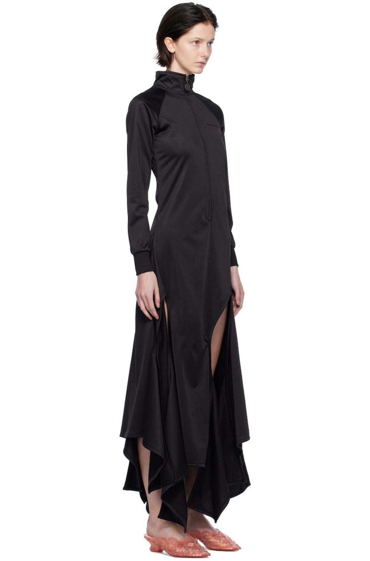 Y/Project Black Multi Cutout Track Dress | Garmentory