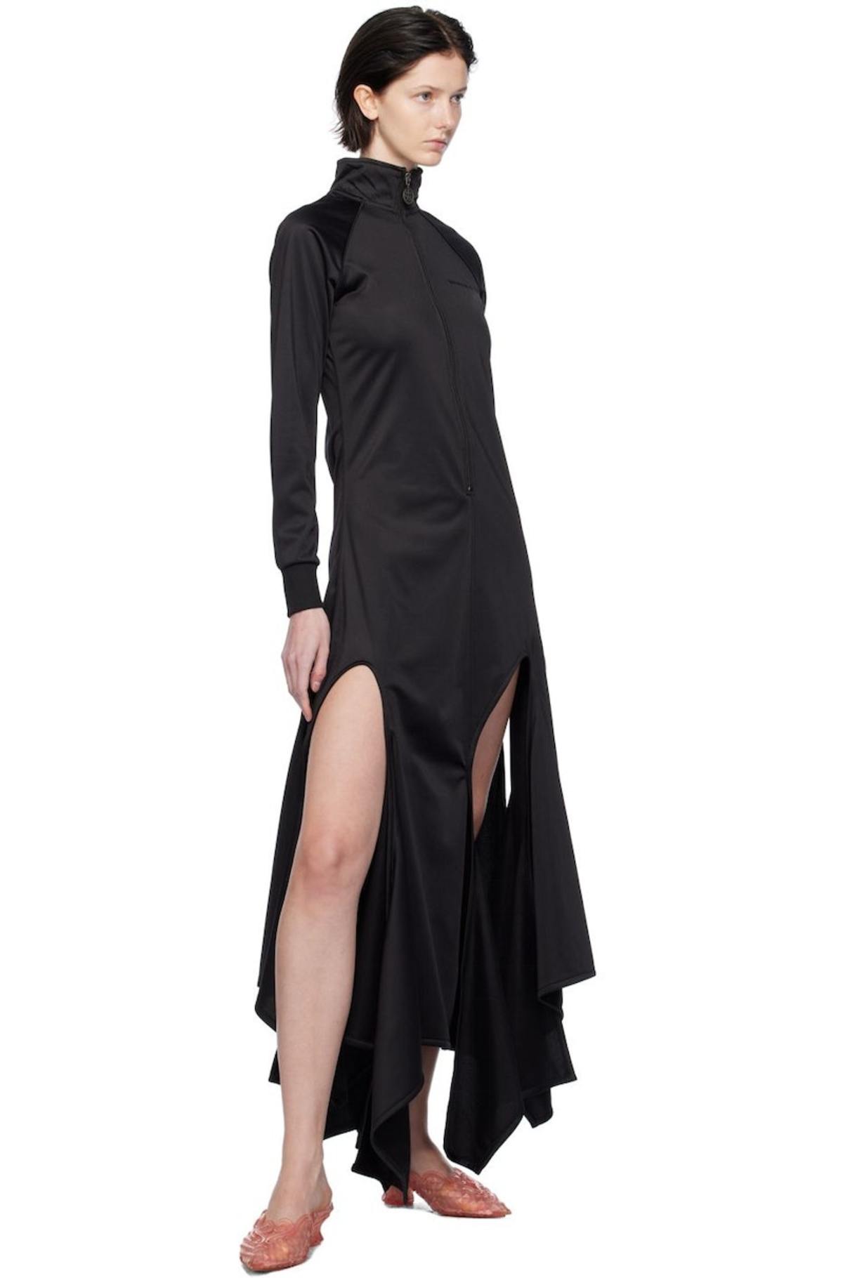 Y/Project Black Multi Cutout Track Dress | Garmentory