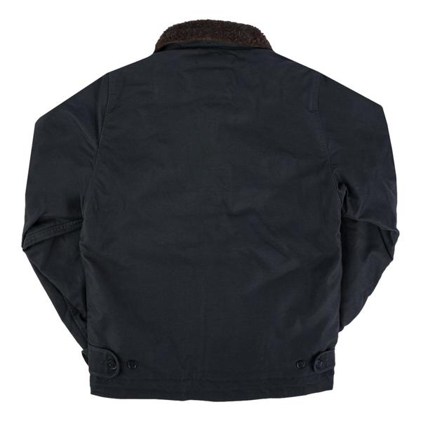 Iron Heart Oiled Whipcord N1 Deck Jacket - Black | Garmentory