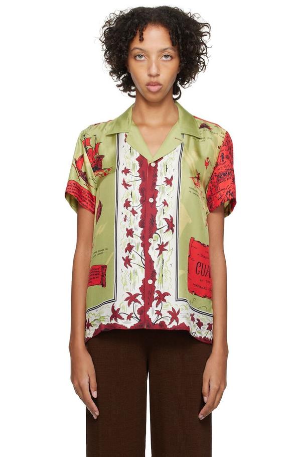 Bode Green Guam Shirt | Garmentory