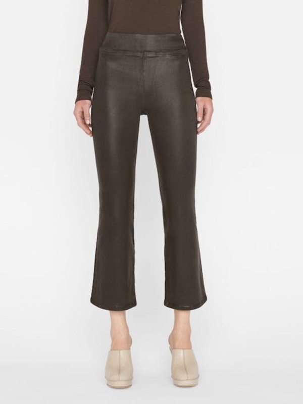 FRAME Denim Jet Set Crop Mini Boot - Espresso Coated | Garmentory