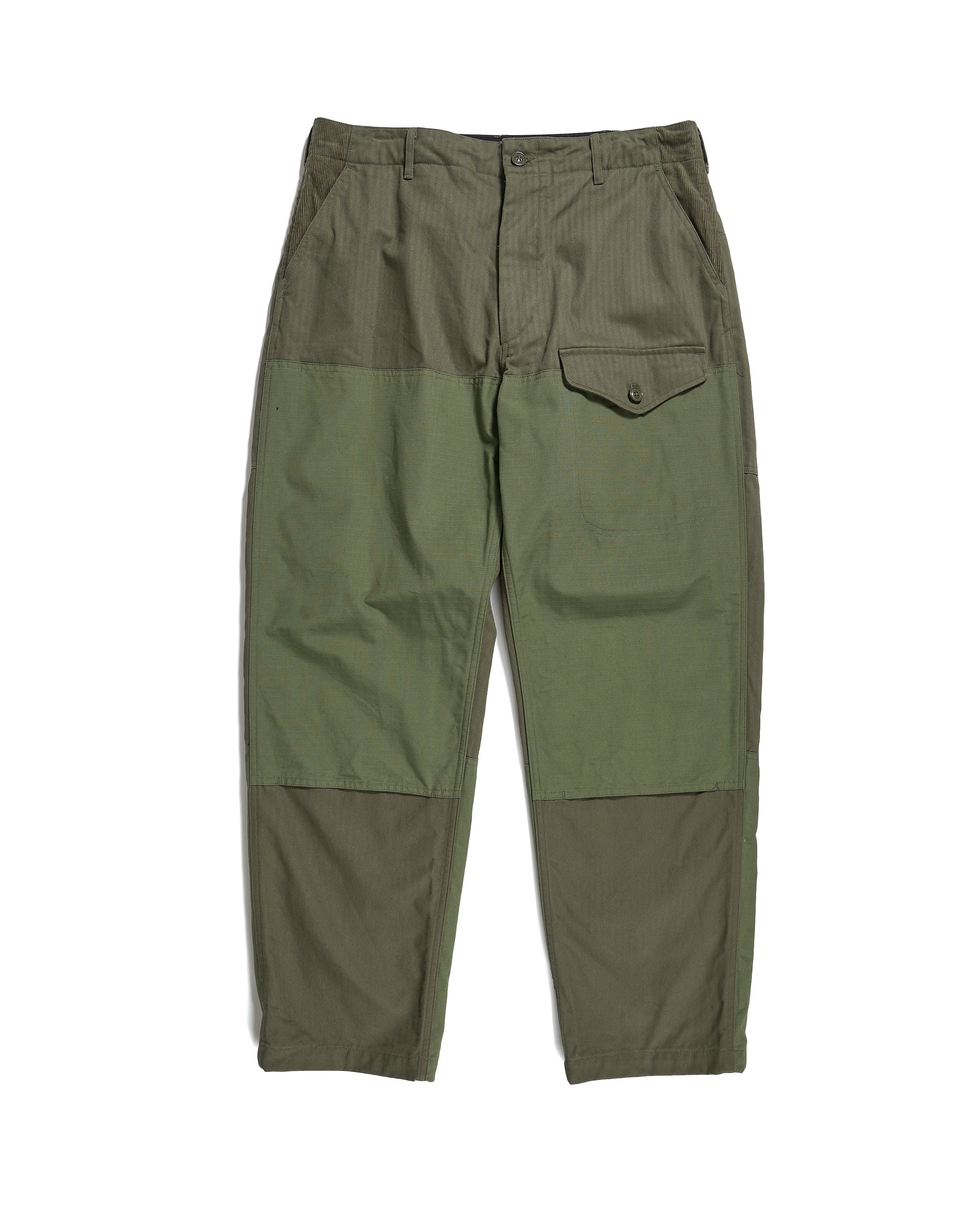 Engineered Garments Cotton Herringbone Twill Field Pant - Olive ...