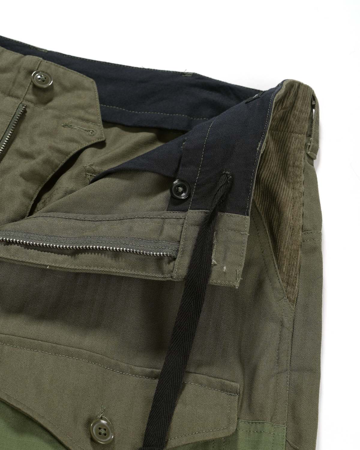 Engineered Garments Cotton Herringbone Twill Field Pant - Olive ...