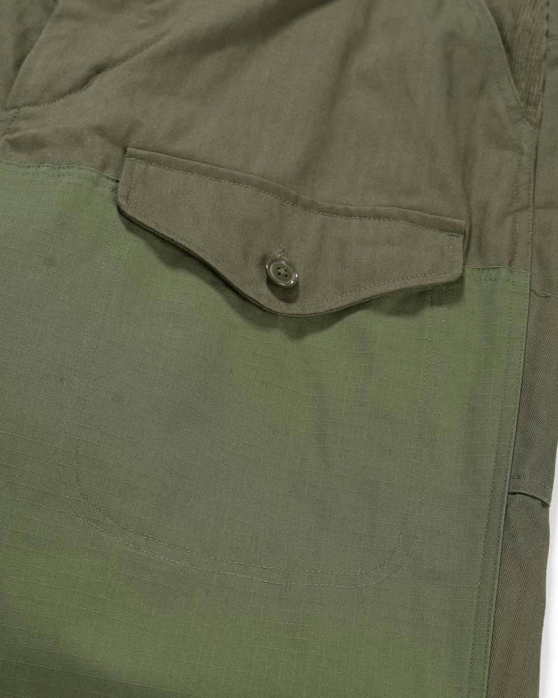 Engineered Garments Cotton Herringbone Twill Field Pant - Olive ...