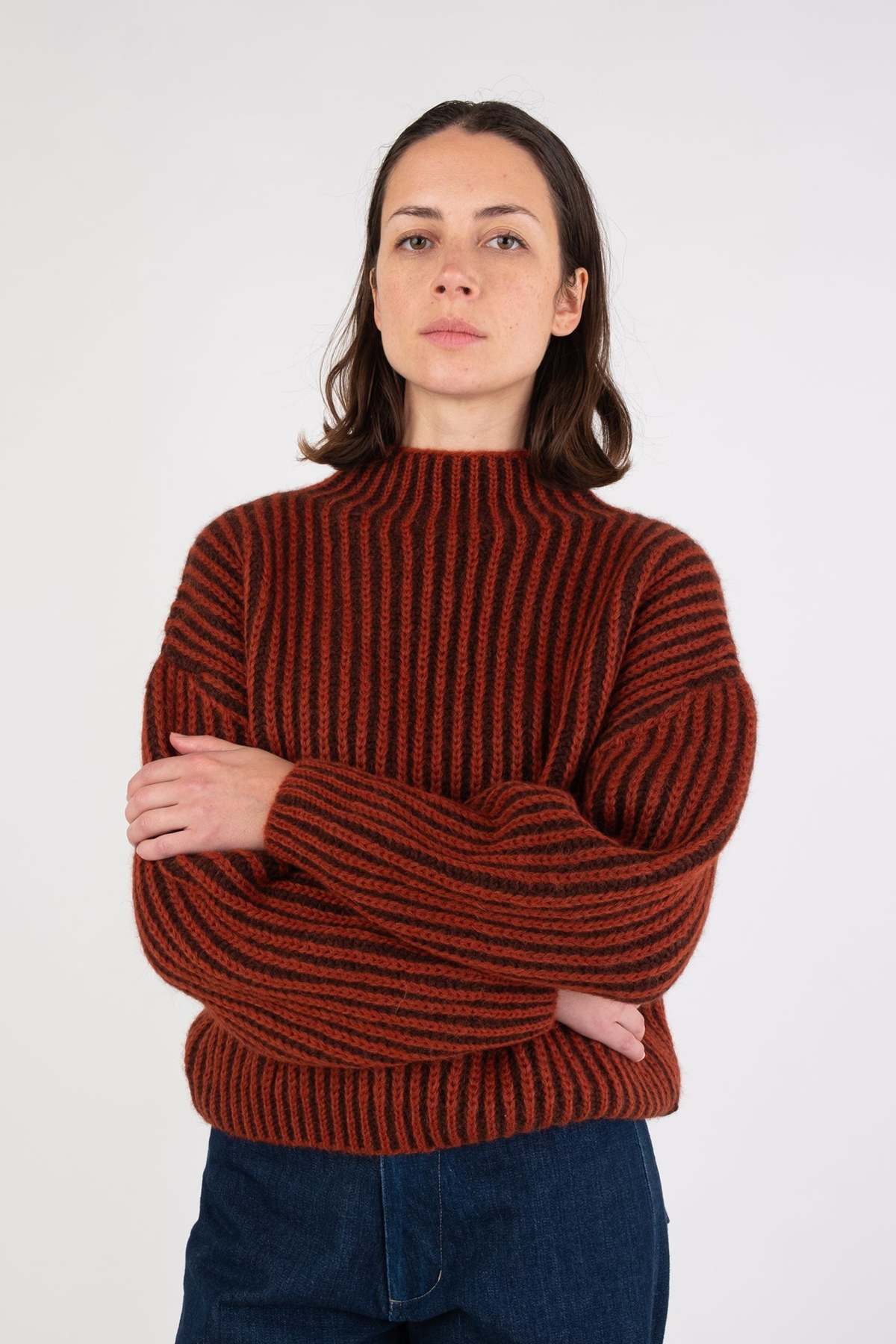Micaela Greg Ines Sweater - Rust | Garmentory