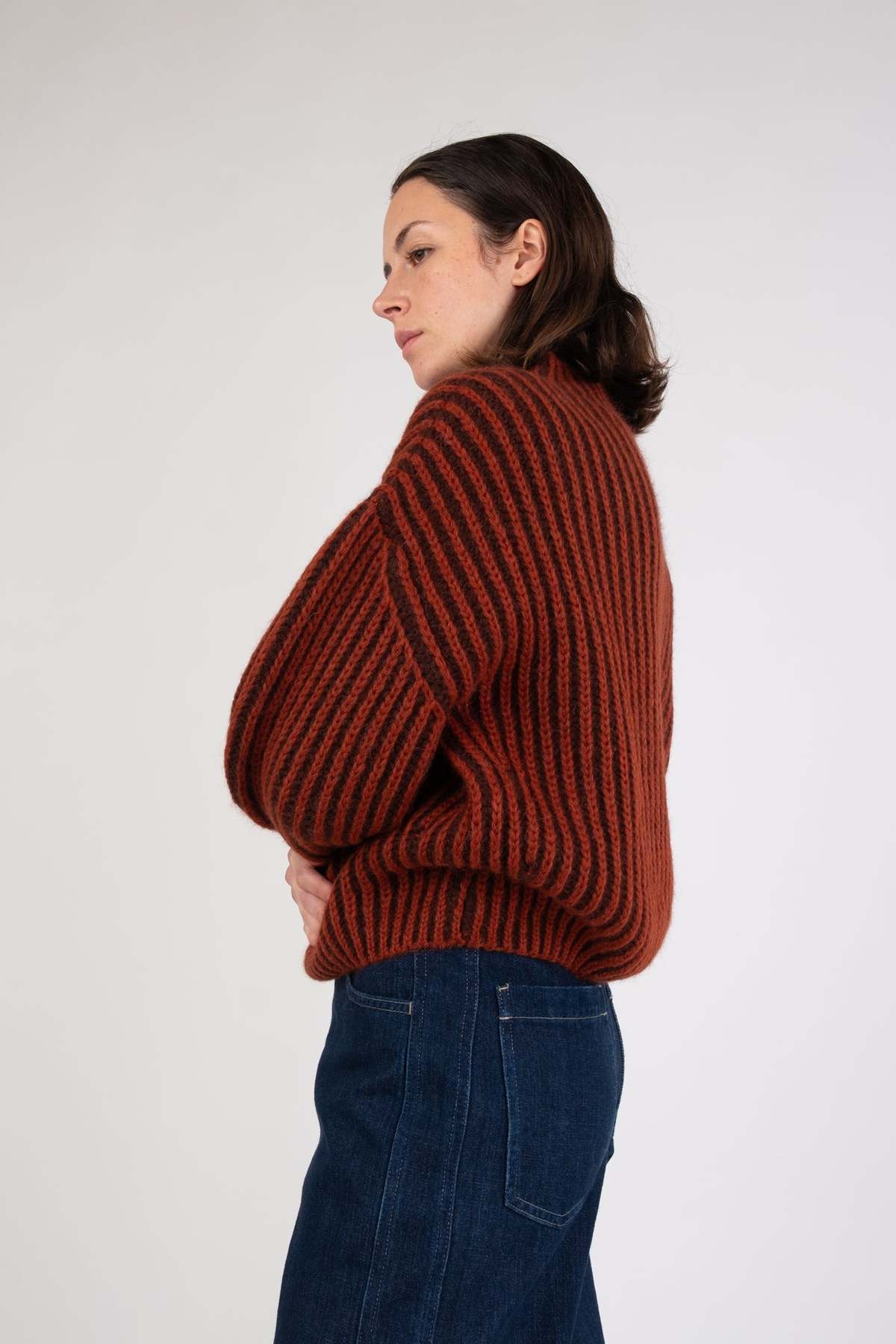 Micaela Greg Ines Sweater - Rust | Garmentory