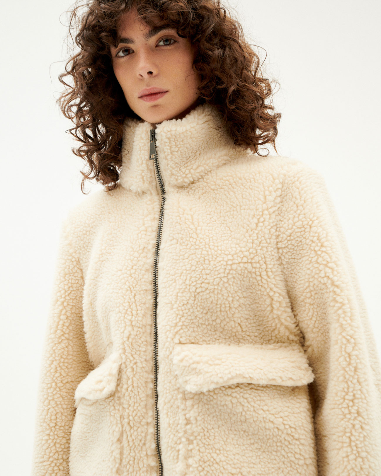 Thinking Mu Sophie Recycled Polyester Jacket - Ivory | Garmentory