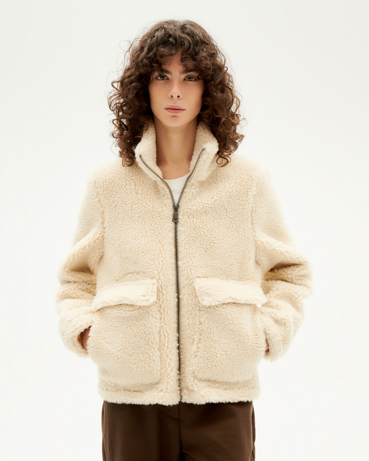 Thinking Mu Sophie Recycled Polyester Jacket - Ivory | Garmentory