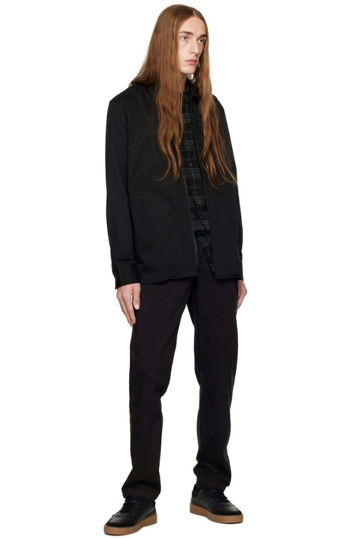 Norse Projects Black & Gray Algot Shirt - Charcoal melange | Garmentory