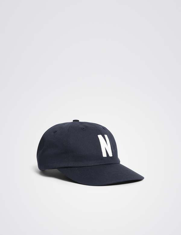 Norse Projects Felt N Twill Sports Cap - Dark Navy Blue | Garmentory