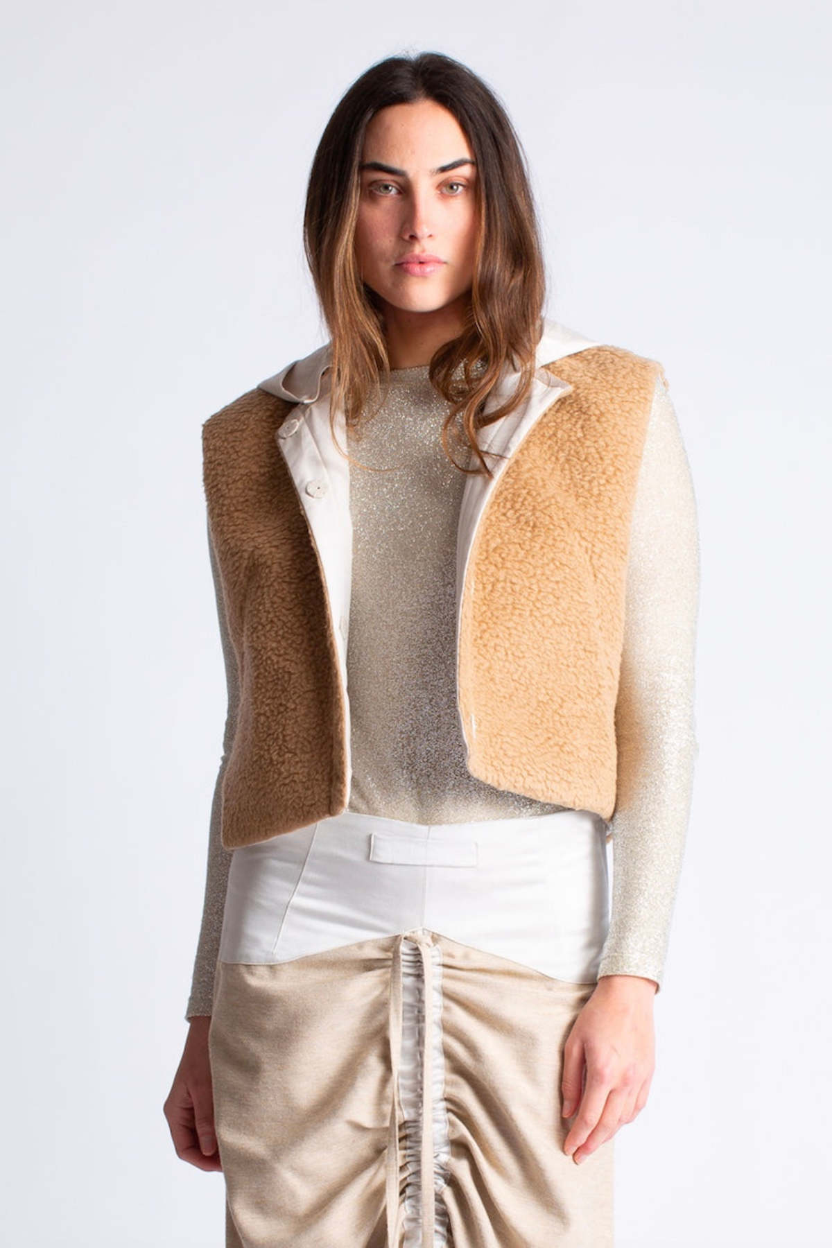 Francesca Marchisio Little Vest - Butter/Camel | Garmentory