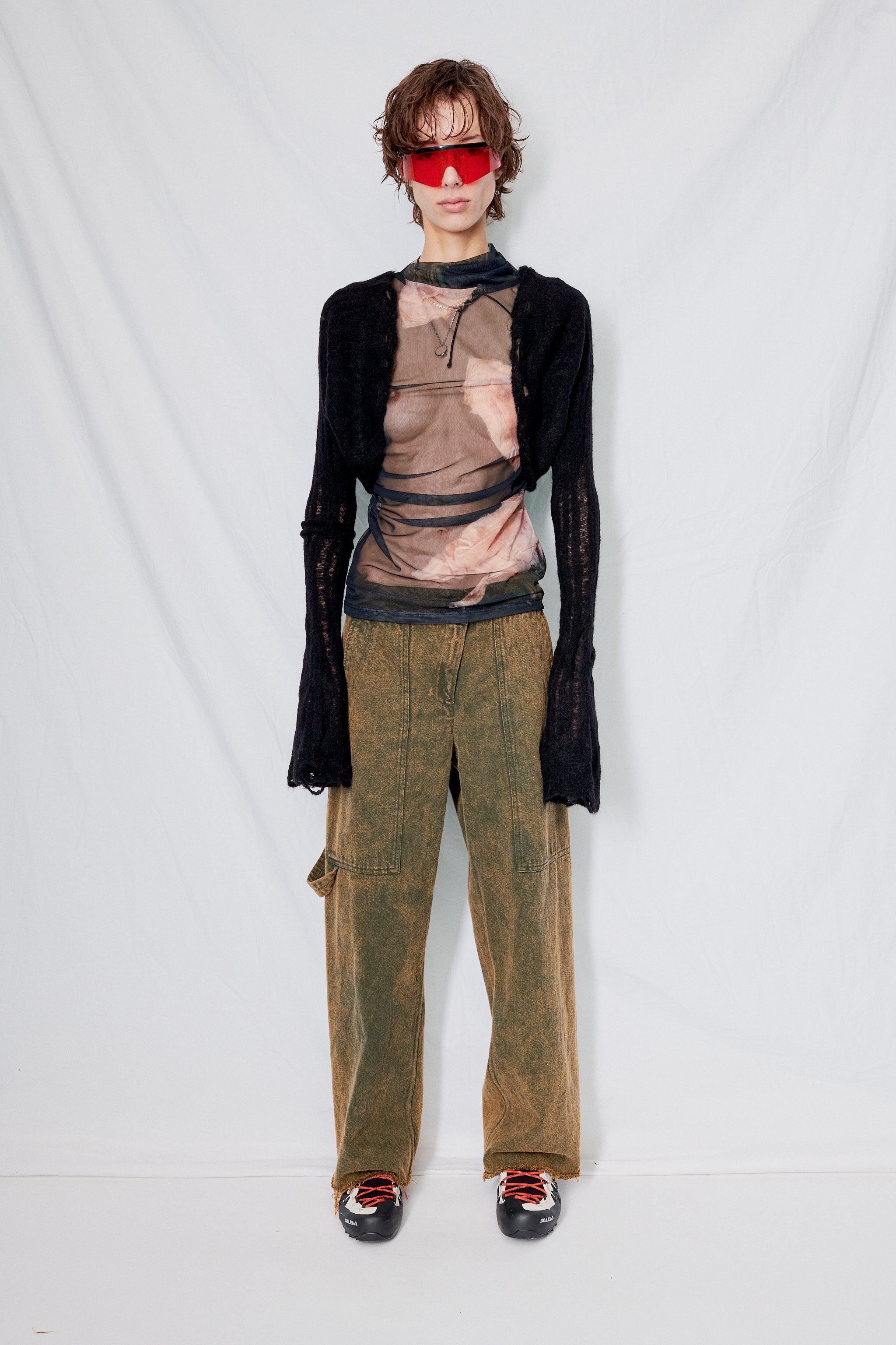 Rui Mohair Laddering Cardigan - Black | Garmentory