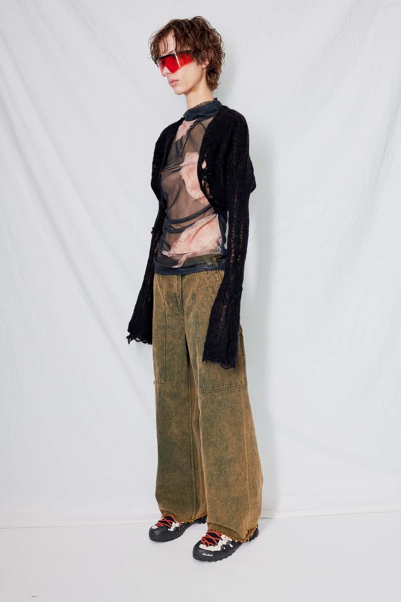 Rui Mohair Laddering Cardigan - Black | Garmentory