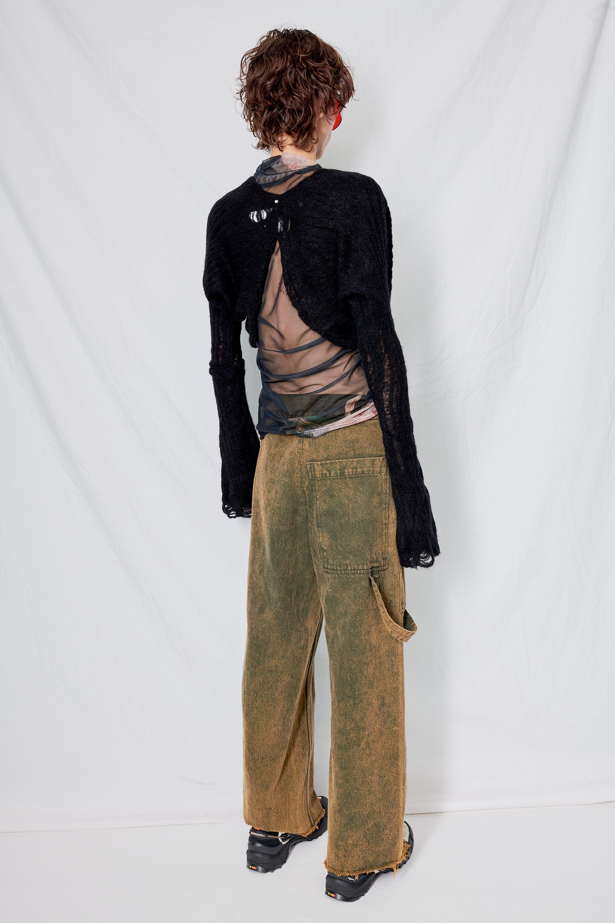 Rui Mohair Laddering Cardigan - Black | Garmentory