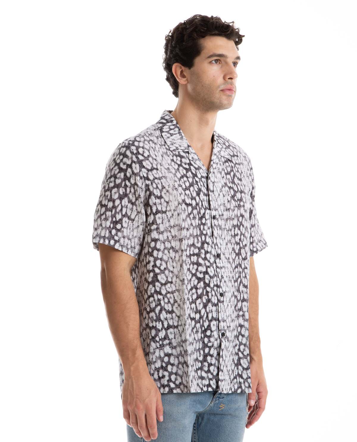 Ksubi Whitenoise Leopard Shirt - Black | Garmentory