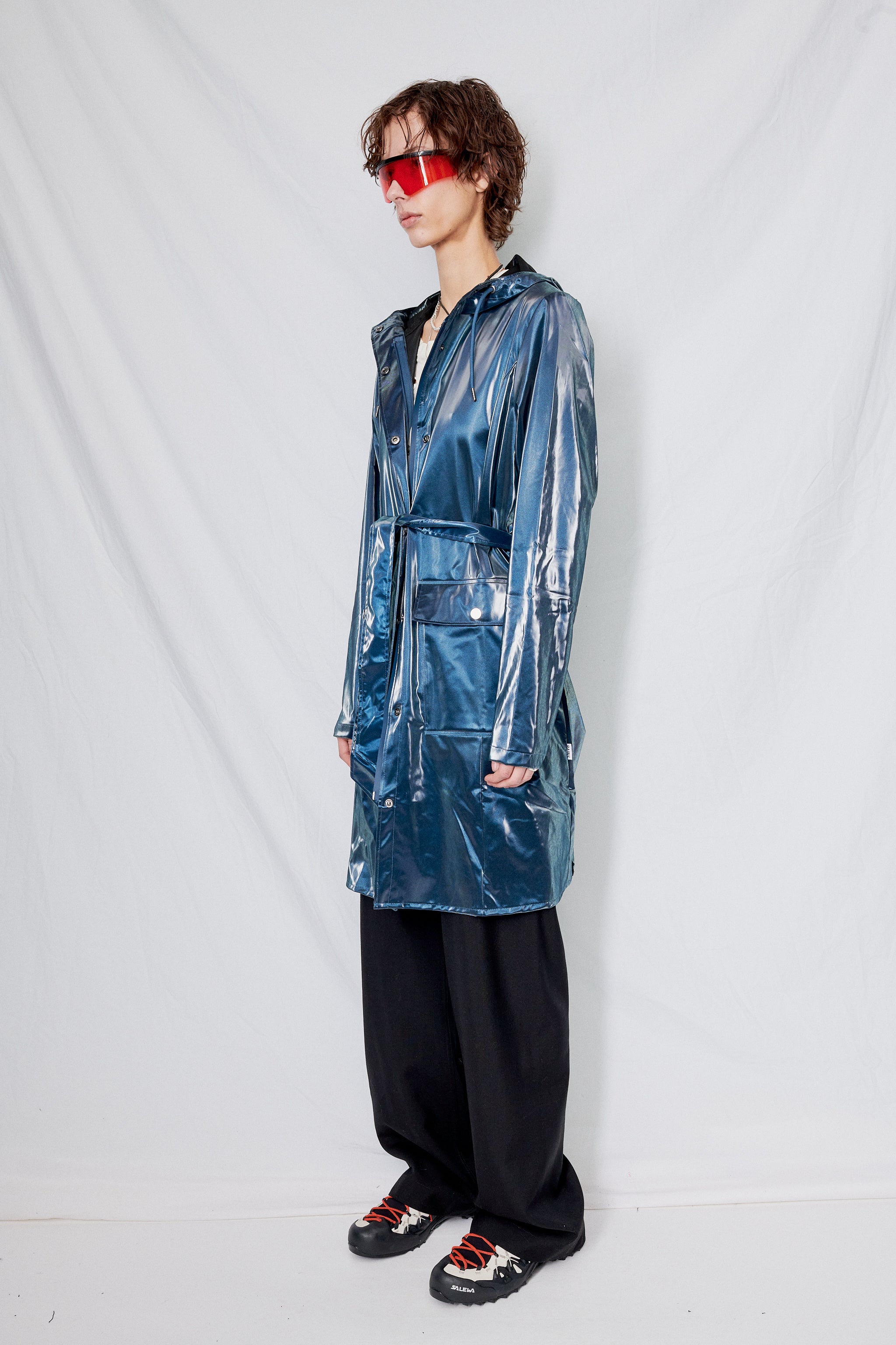 Rains Sonic Curve W Jacket - Blue | Garmentory