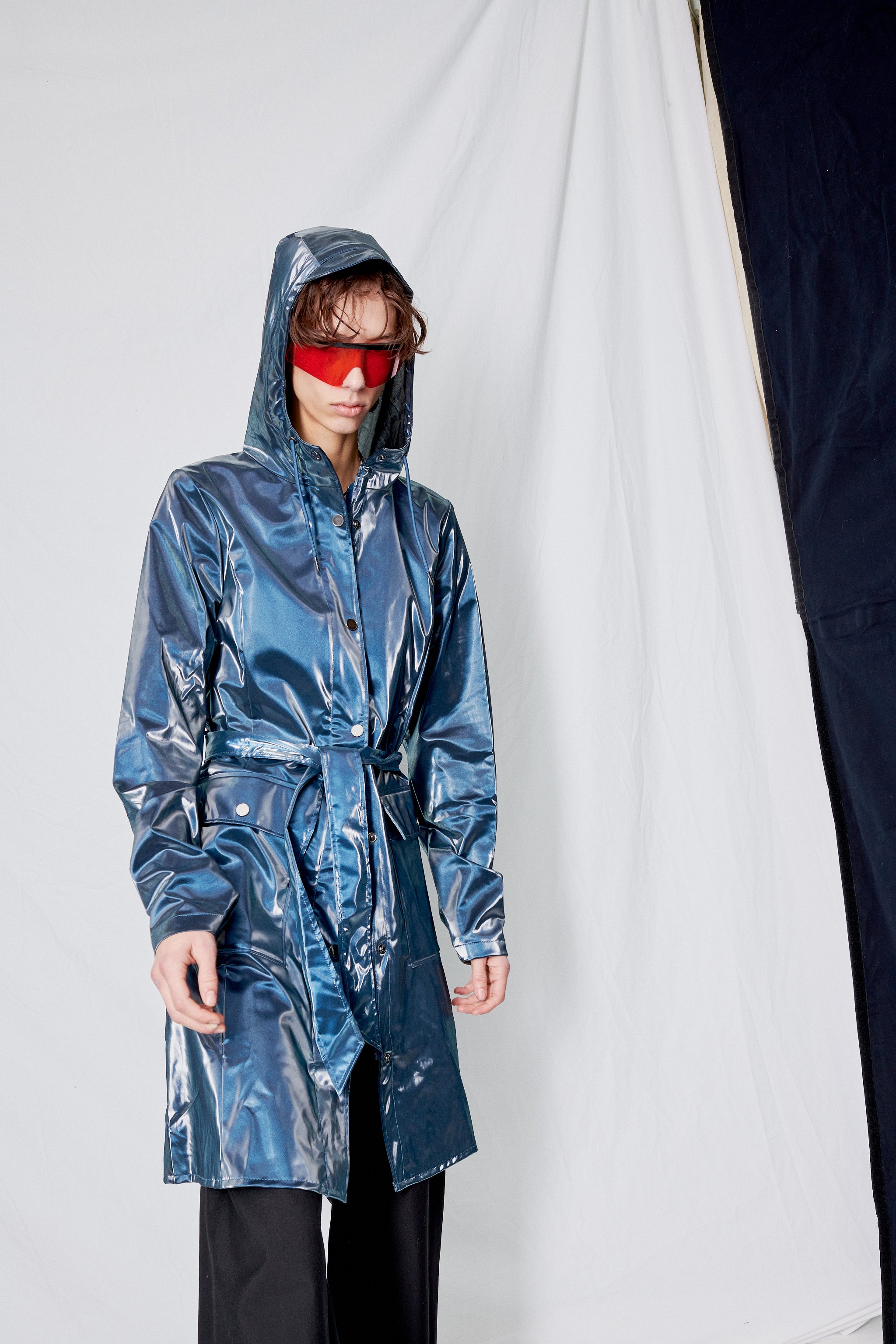 Rains Sonic Curve W Jacket - Blue | Garmentory
