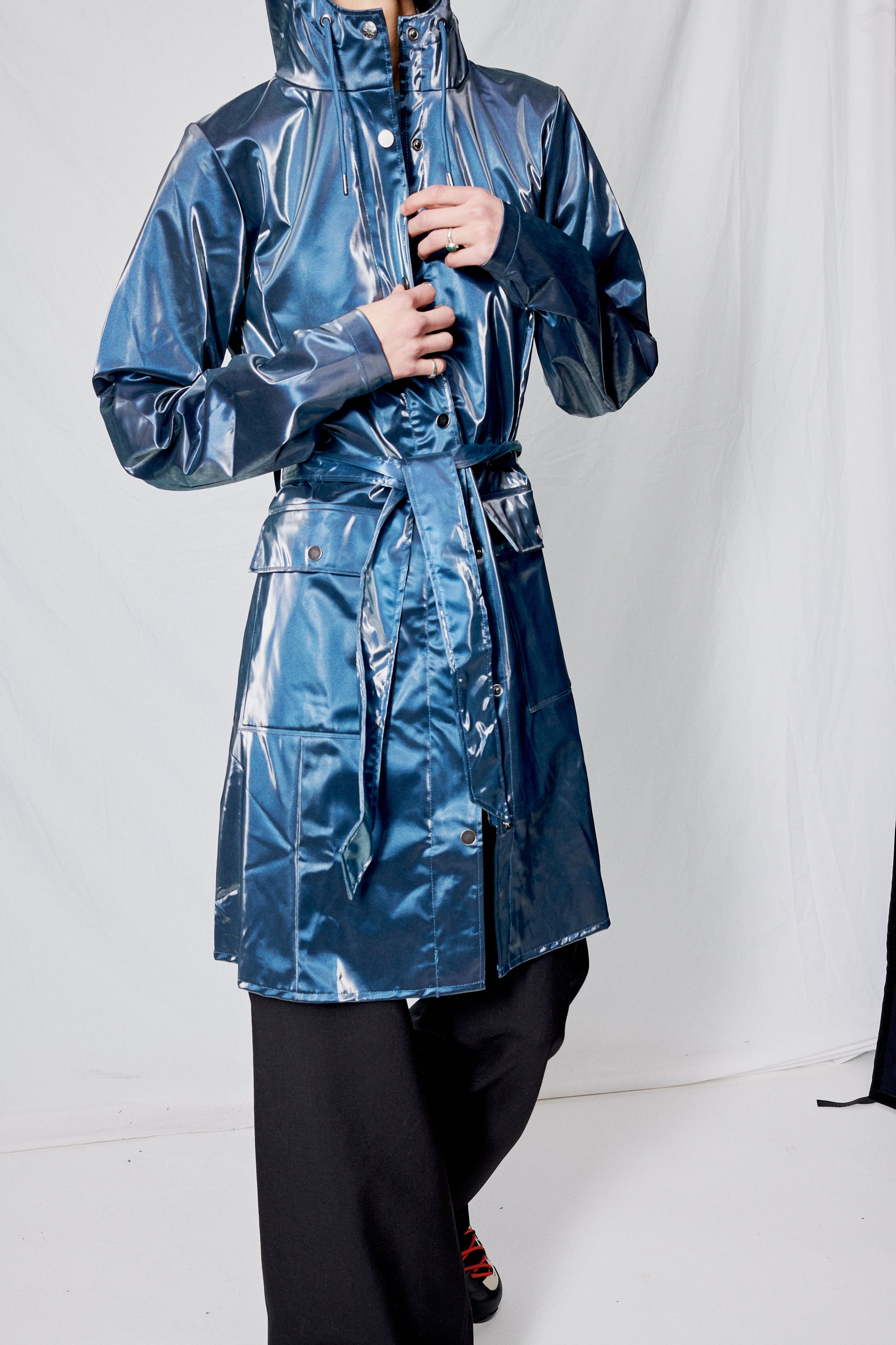Rains Sonic Curve W Jacket - Blue | Garmentory