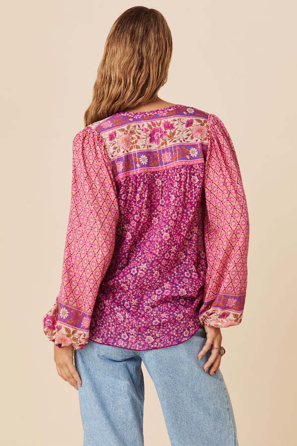 SPELL & THE GYPSY COLLECTIVE Sienna Blouse - Fuchsia | Garmentory