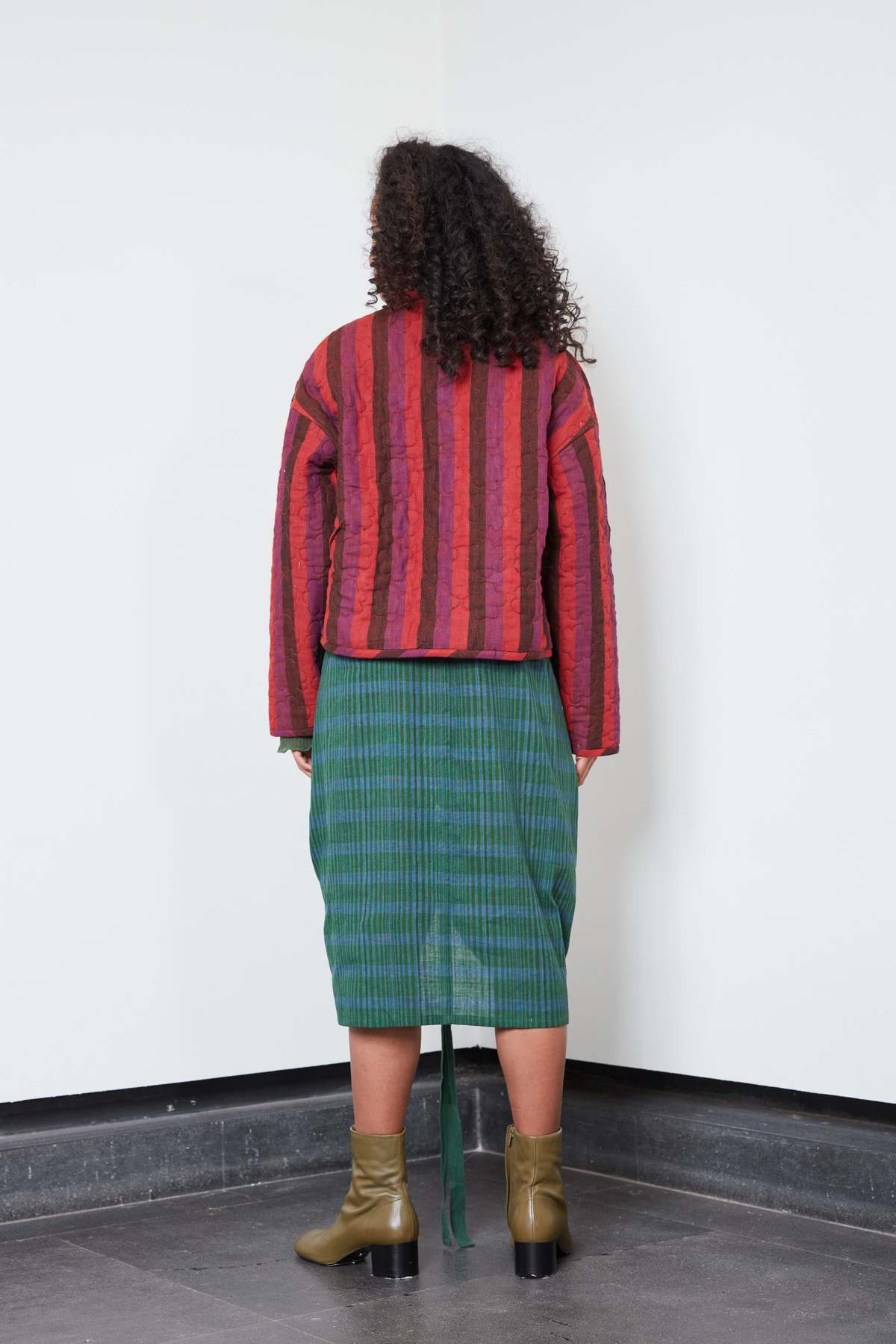 RUJUTA SHETH Paige Reversible Puffer - Jewel Stripe/Pop Blossom ...