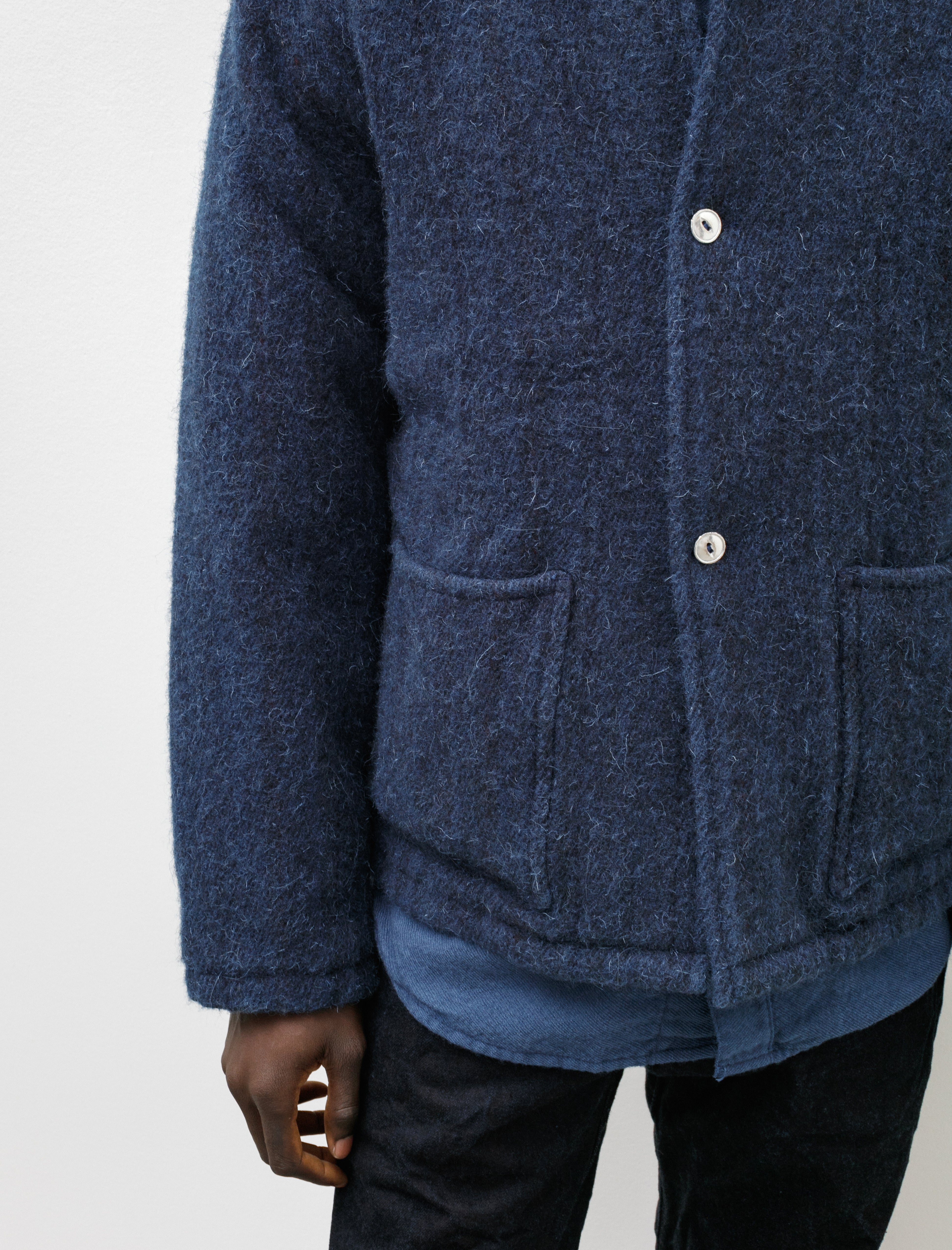 Tender 916 Common Herdwick Wool Tweed Achilles Heel Coat - Indigo ...