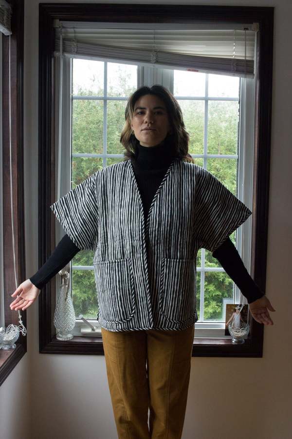 Kate Austin Designs Zora Jacket - Wavy Stripe/Black Constellation ...