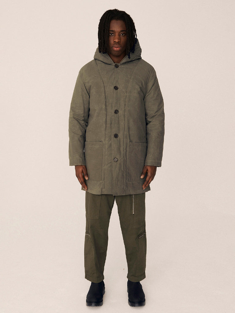 YMC Beat Generation Coat - Olive/Ginger | Garmentory