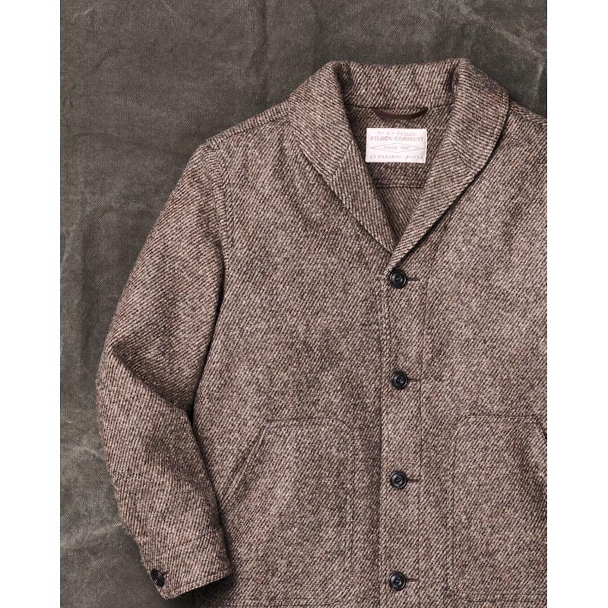 Filson Decatur Island Wool Jacket - Natural Brown | Garmentory