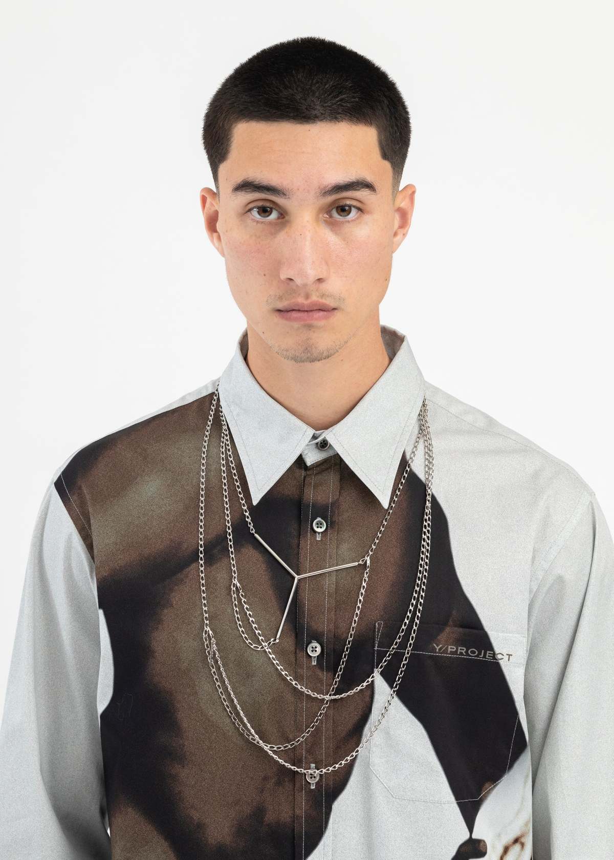 Y/project Y Multi Chain Necklace - Silver | Garmentory