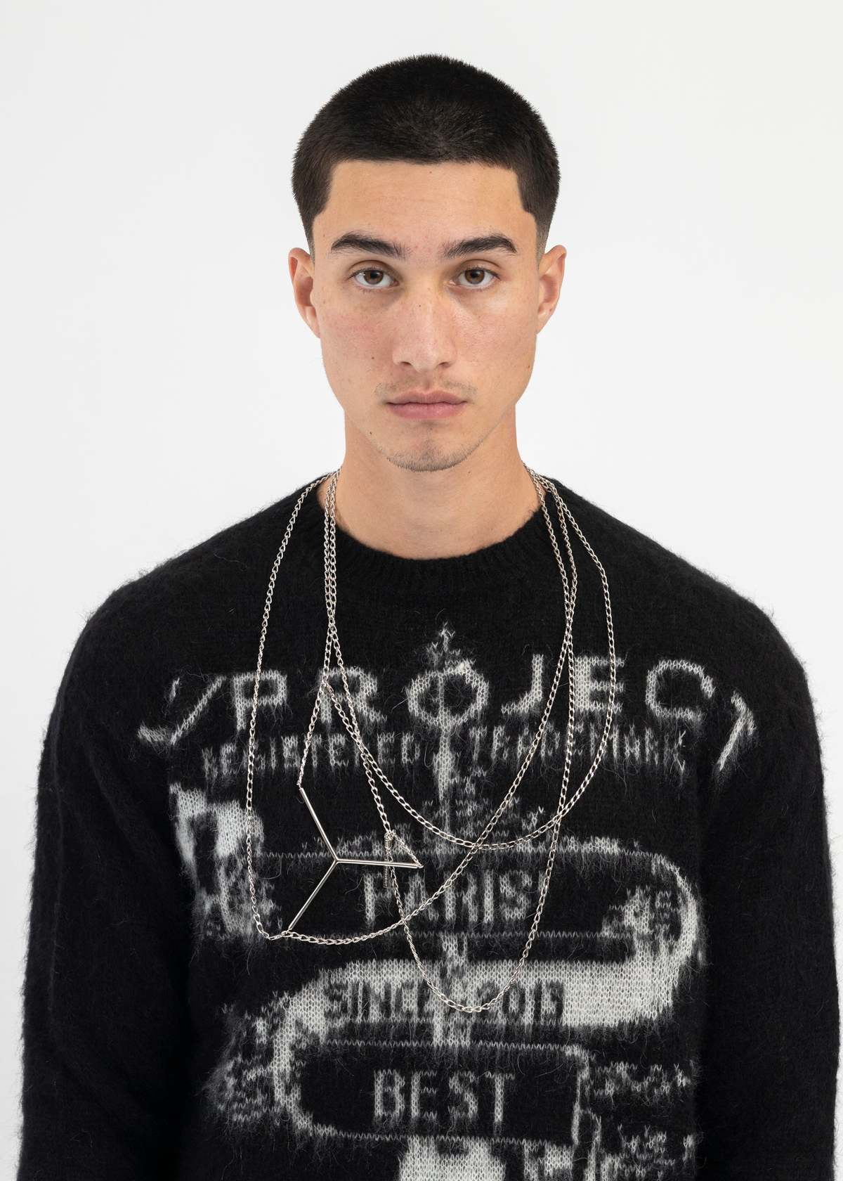Y/project Y Multi Chain Necklace - Silver | Garmentory